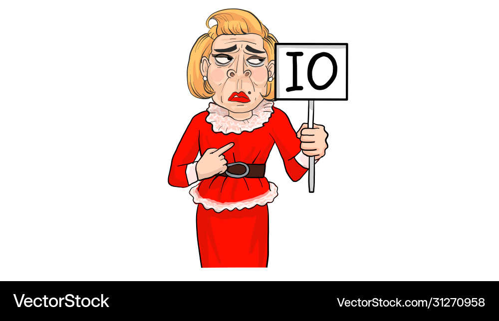 Woman action drawing doodle drawing Royalty Free Vector