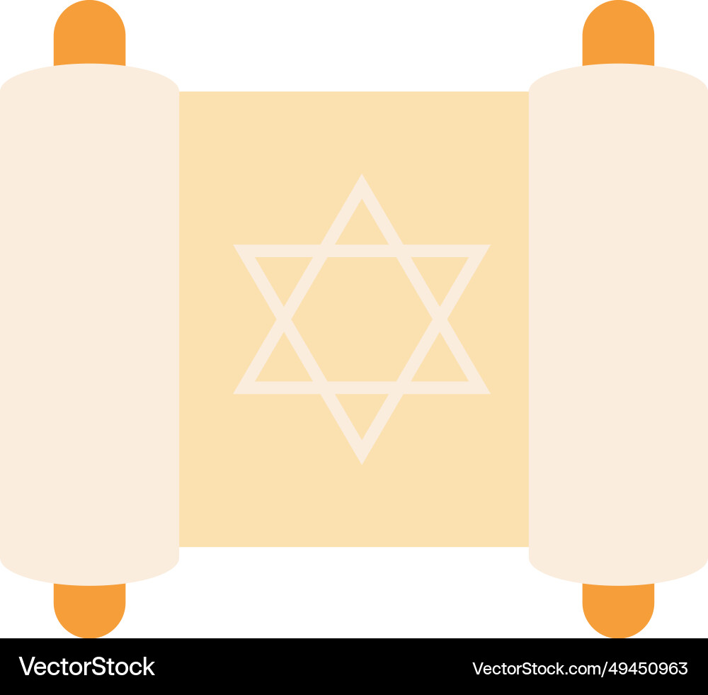 Jewish parchment judaism Royalty Free Vector Image