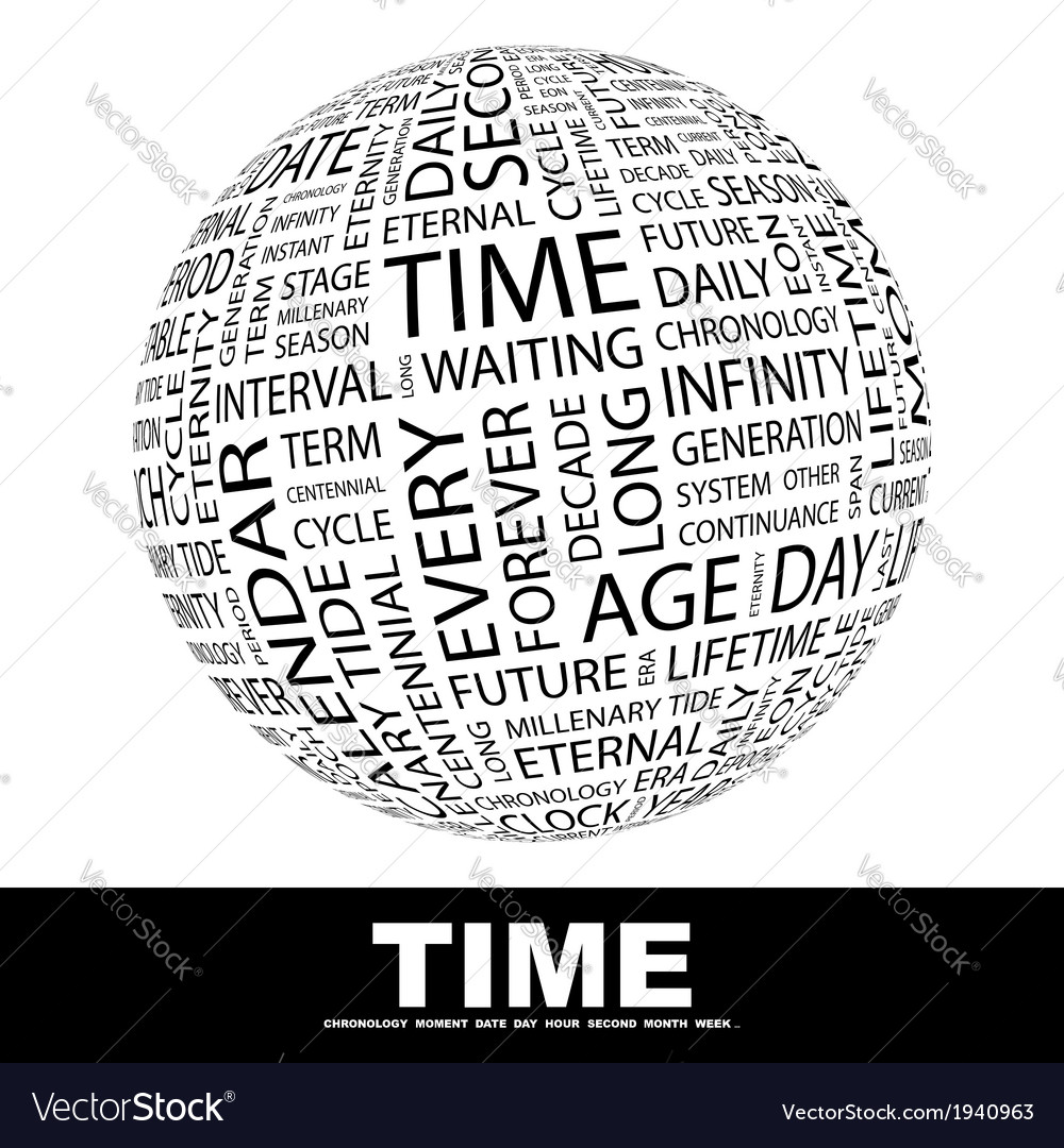 TIME Royalty Free Vector Image - VectorStock