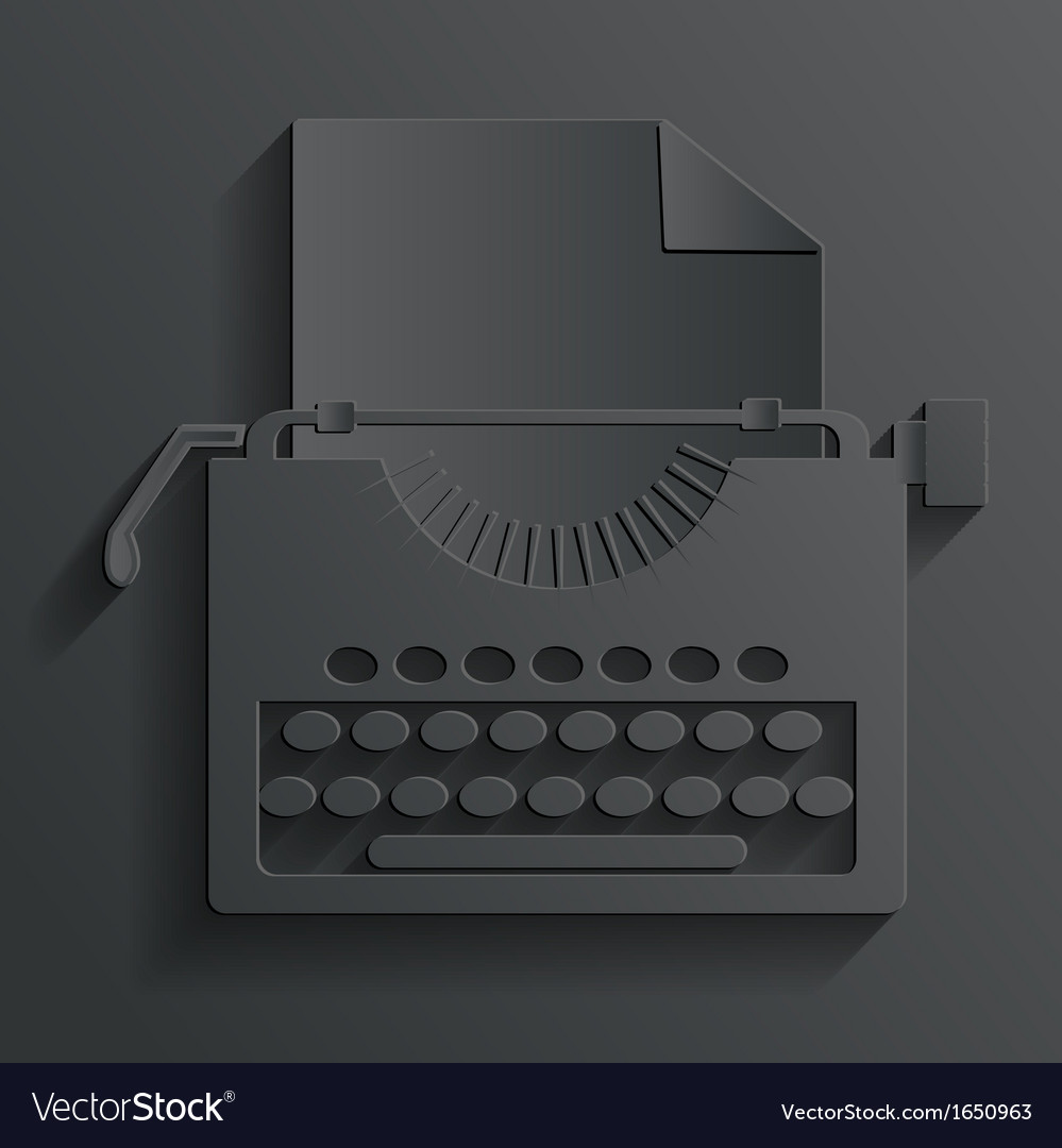 Typewriter Royalty Free Vector Image - VectorStock