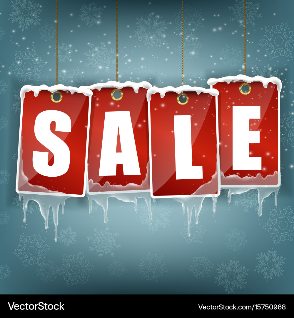 Christmas sale background Royalty Free Vector Image