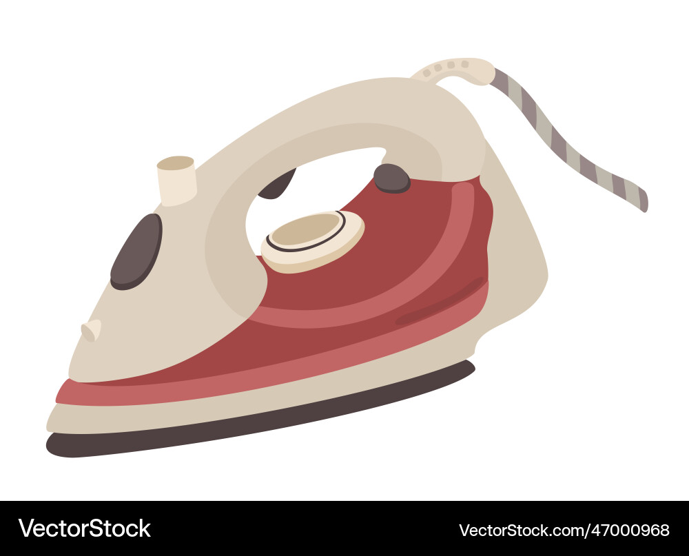 Isolated of electric iron Royalty Free Vector Image