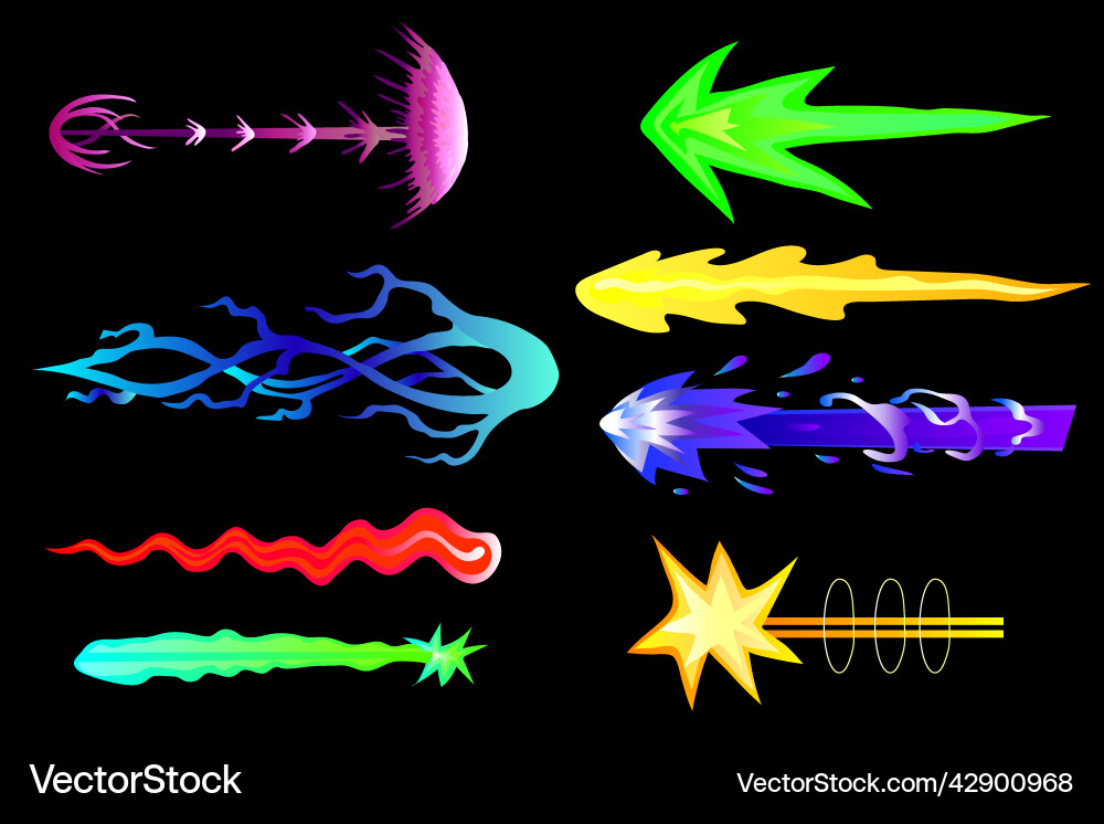 Laser gun beam Royalty Free Vector Image - VectorStock