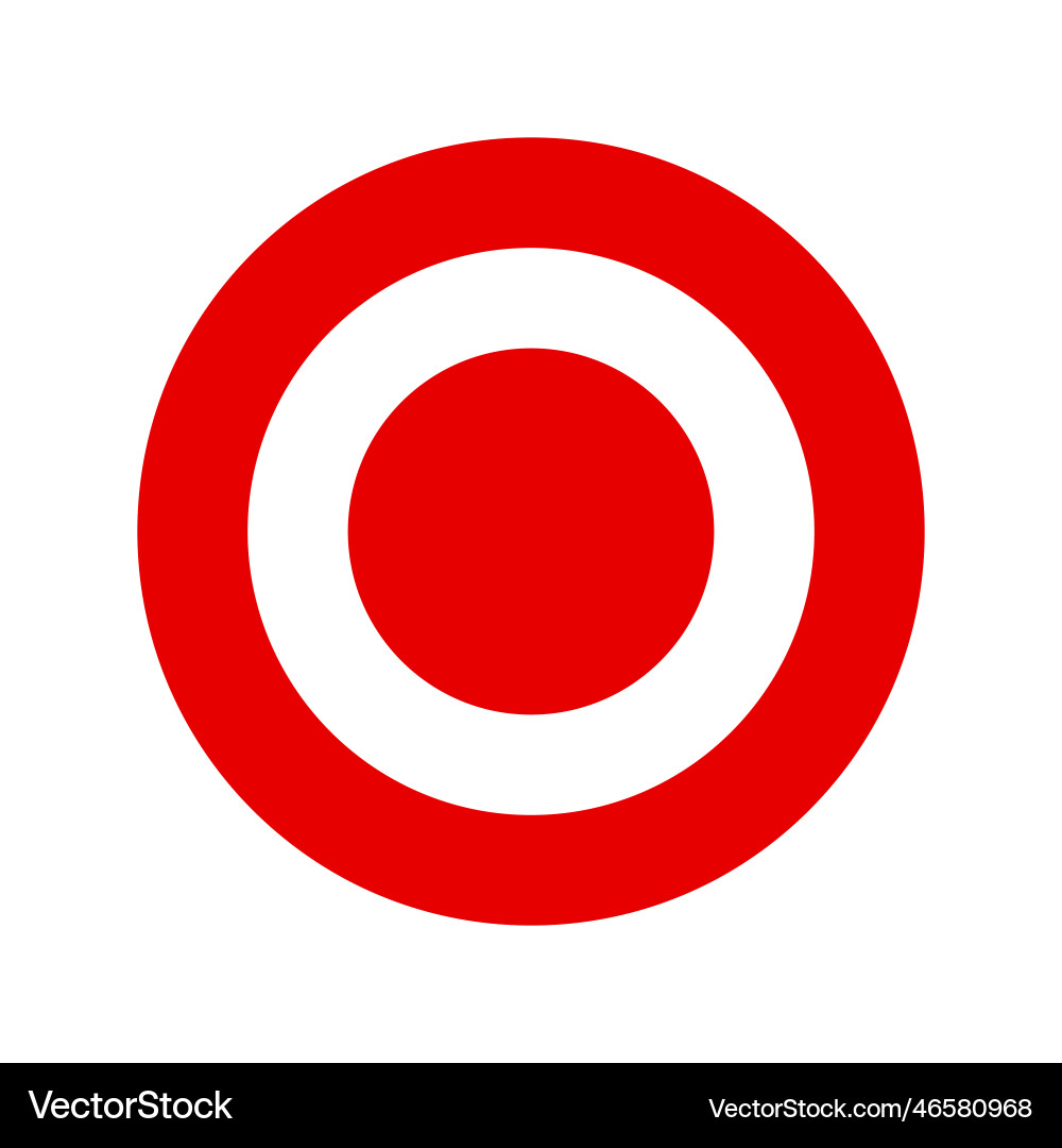 Recording symbol or video sign Royalty Free Vector Image