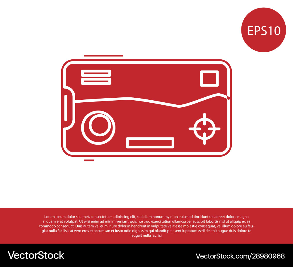 Red smartphone and playing in game icon isolated Vector Image