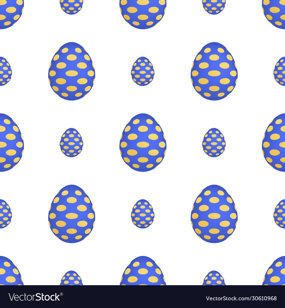 Seamless pattern with colorful easter eggs Vector Image