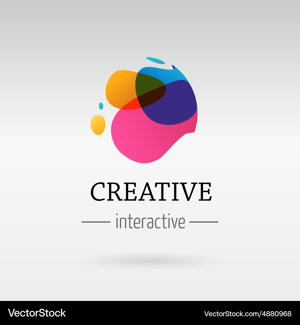 Trendy abstract vibrant and colorful icon Vector Image