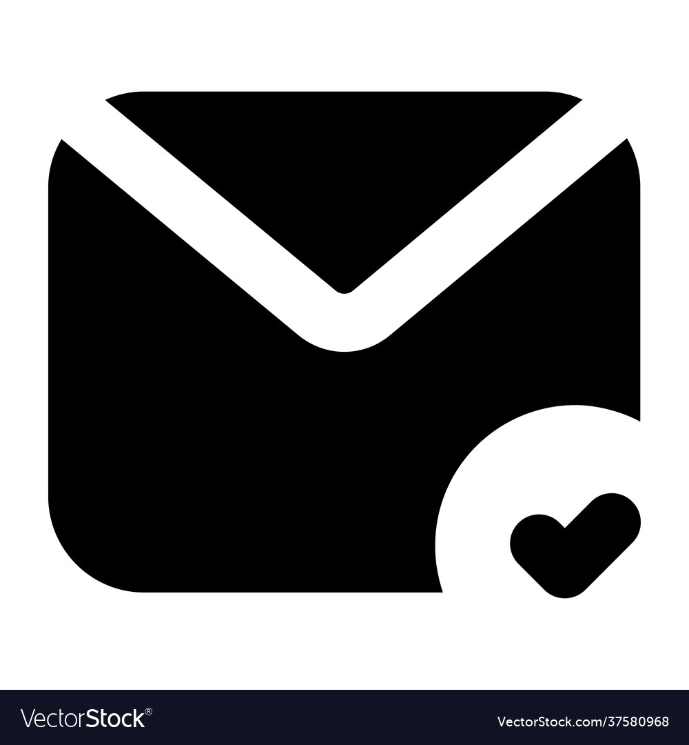 Verified email Royalty Free Vector Image - VectorStock