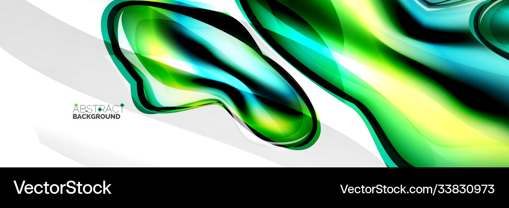 Abstract background flowing liquid style Vector Image