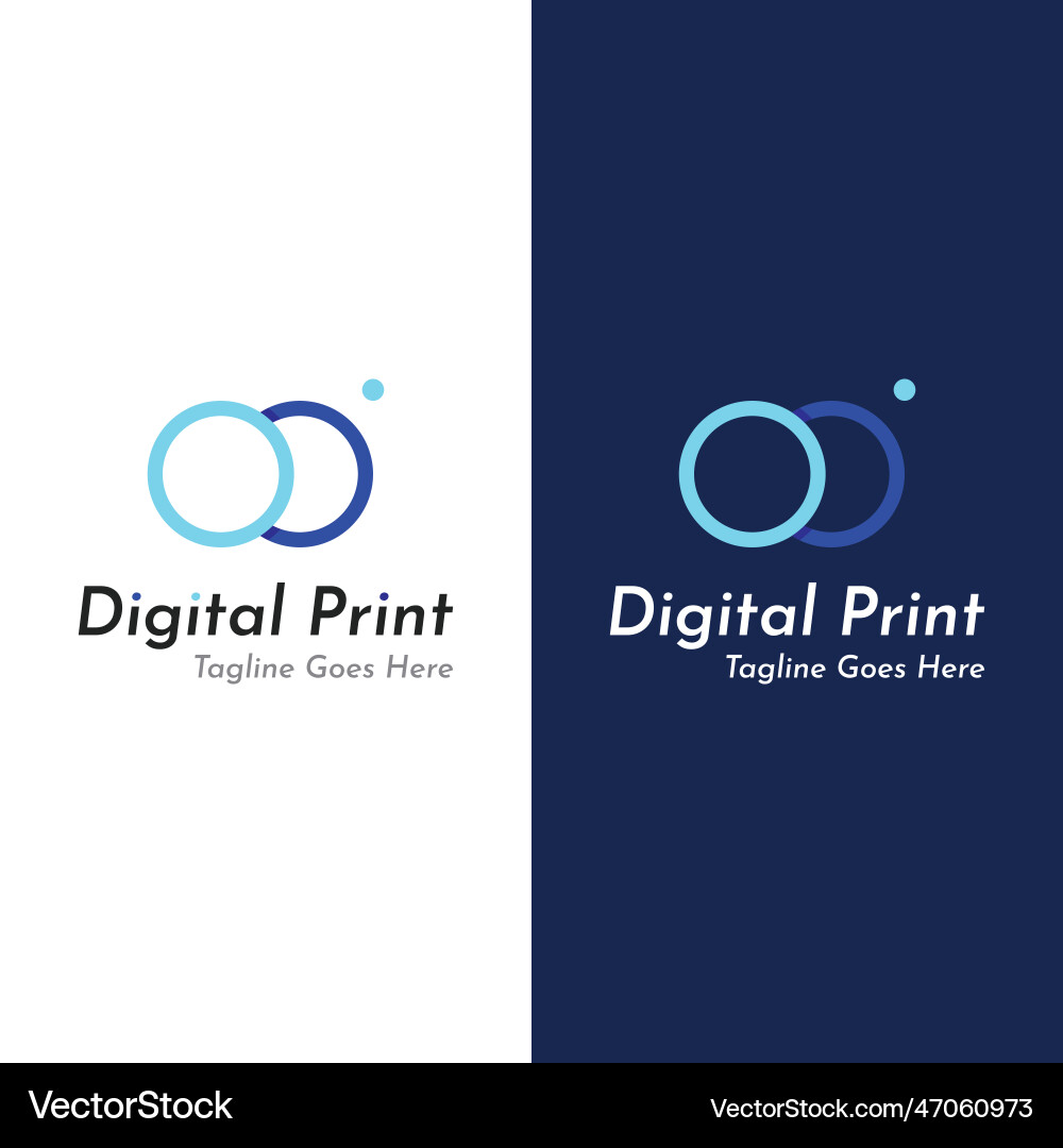 Abstract colorful logo digital printing printing Vector Image