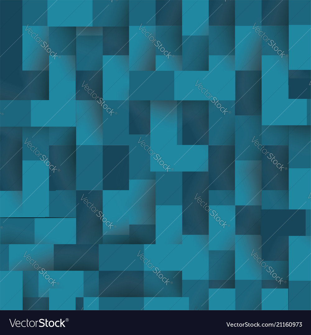 Abstract geometric shape from flat blue elements Vector Image