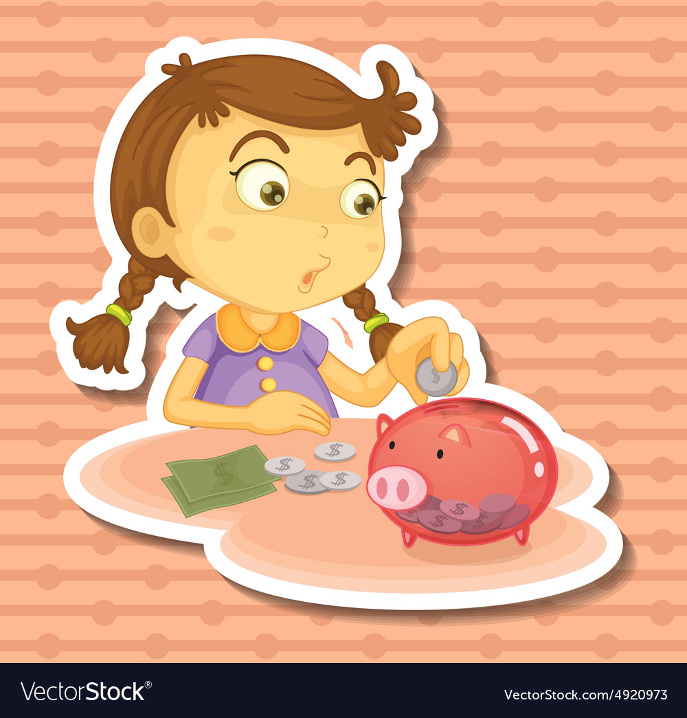 Saving Royalty Free Vector Image - VectorStock