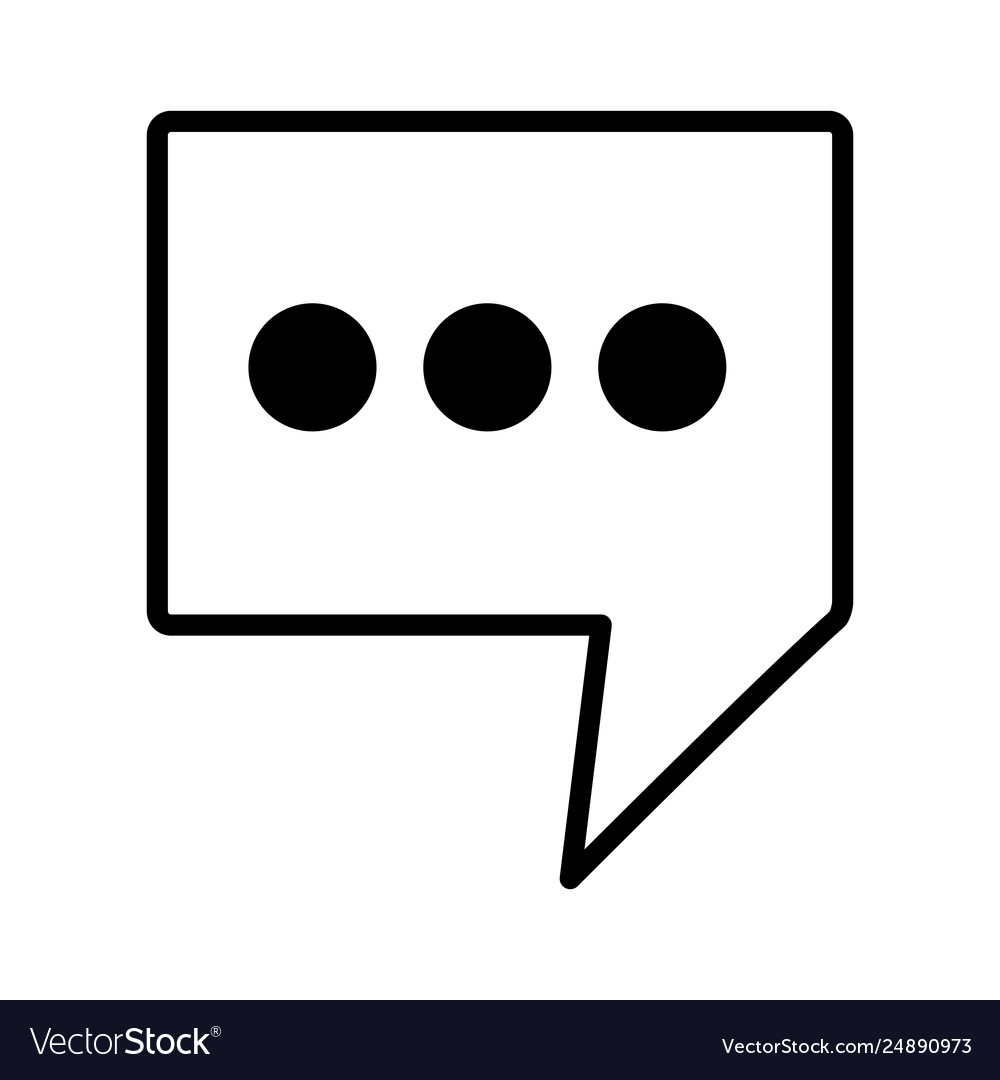 Speech bubble message Royalty Free Vector Image