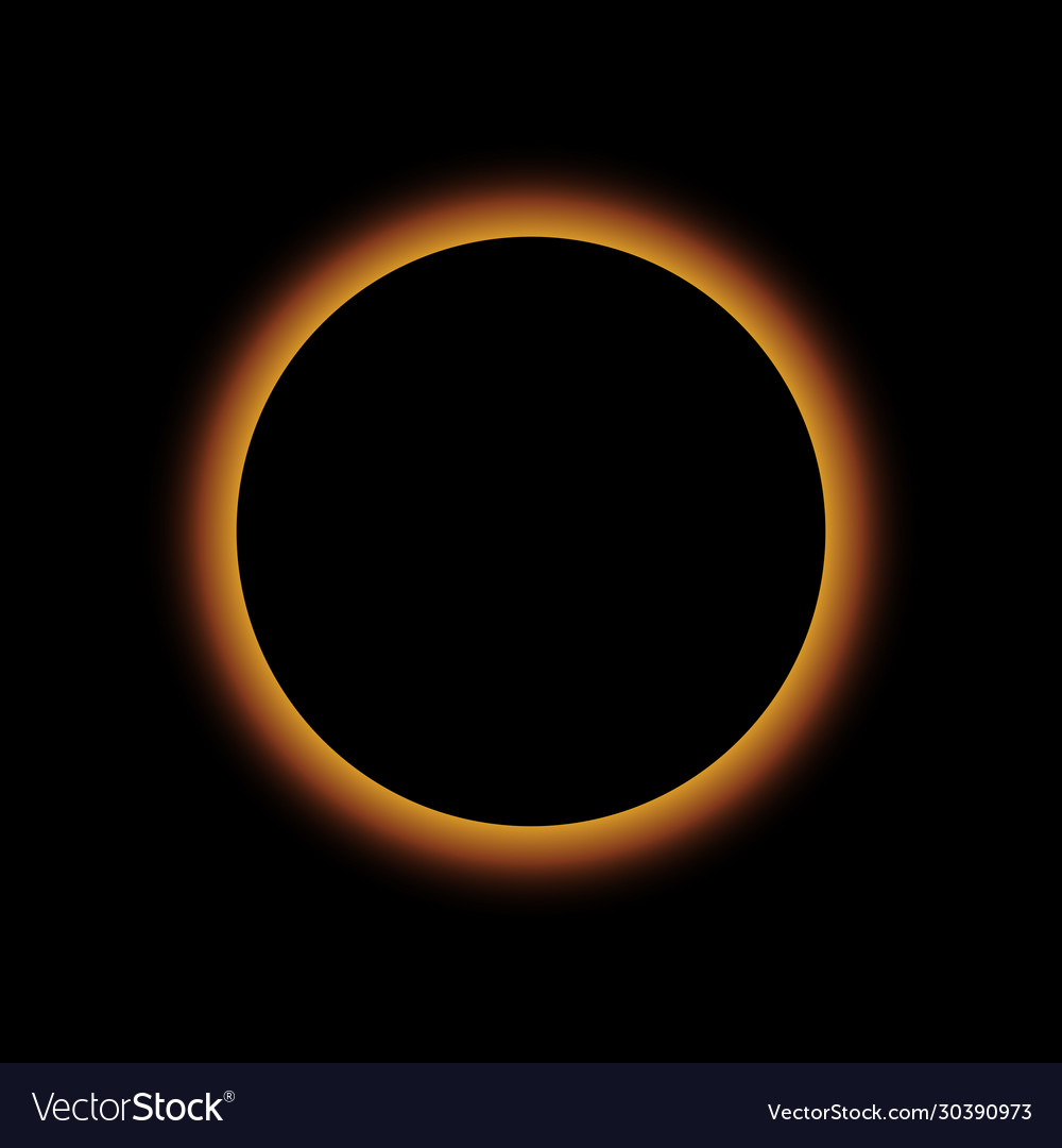 Total eclipse Royalty Free Vector Image - VectorStock