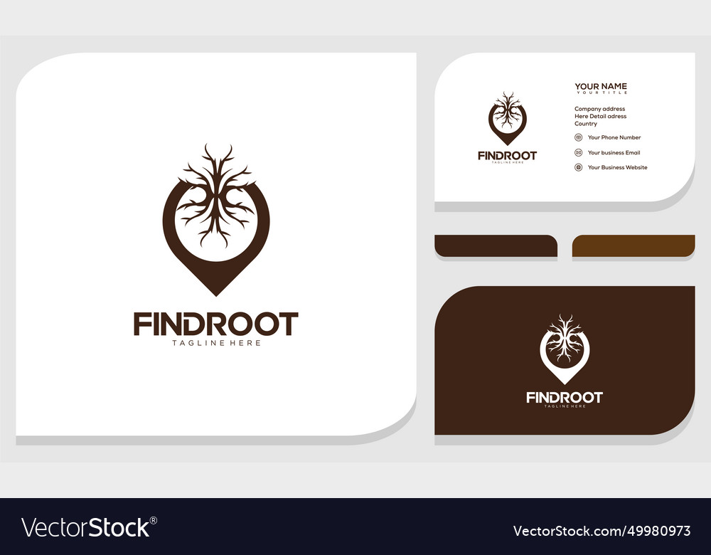 Tree root logo Royalty Free Vector Image - VectorStock