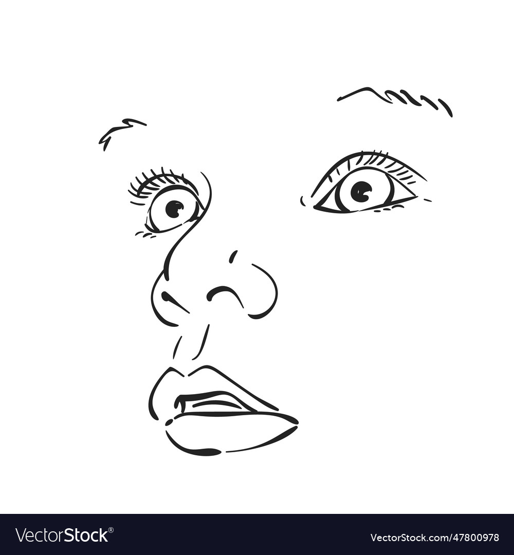 Face Royalty Free Vector Image - VectorStock