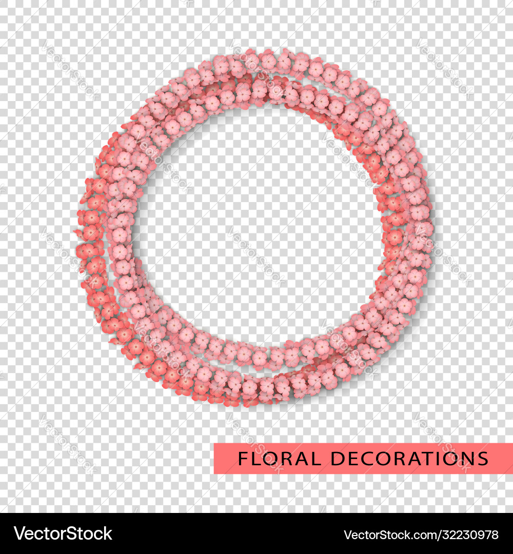 Festive flower frame Royalty Free Vector Image