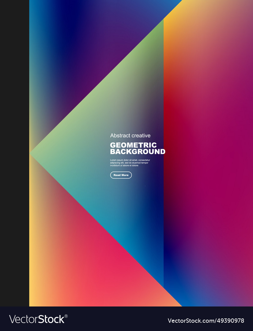 Gradient triangles abstract background Royalty Free Vector