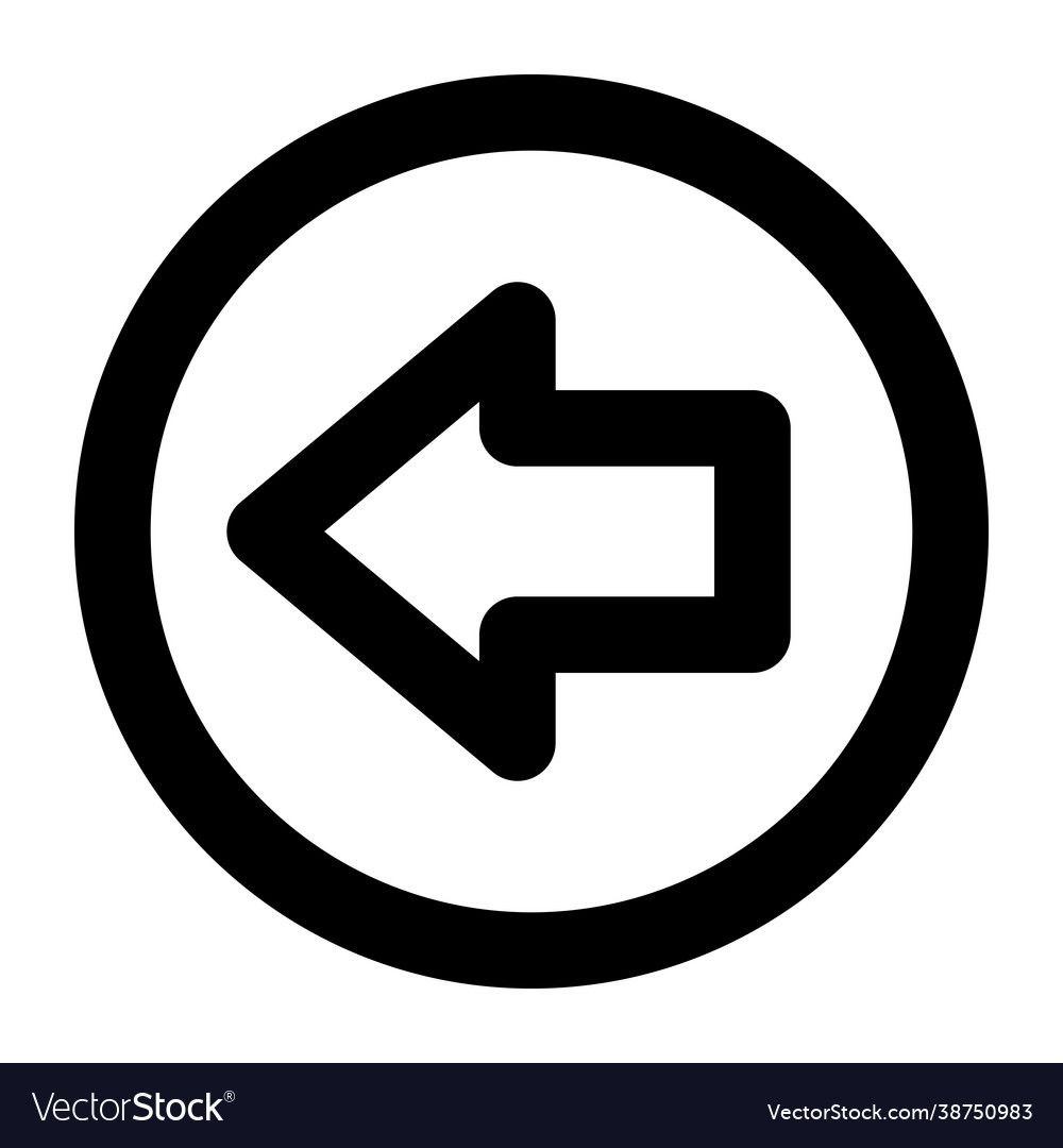 Back arrow Royalty Free Vector Image - VectorStock