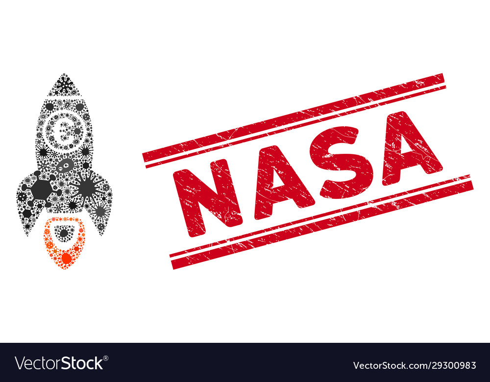 Biohazard mosaic euro rocket launch icon Vector Image Biohazard mosaic euro rocket launch icon Vector Image