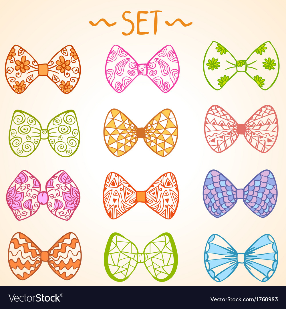 Bows Royalty Free Vector Image - VectorStock
