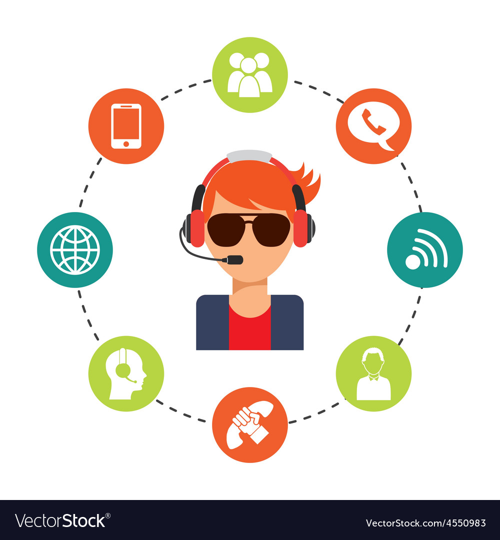 Customer support Royalty Free Vector Image - VectorStock