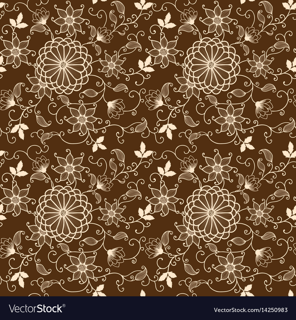 Flower seamless pattern background Royalty Free Vector Image