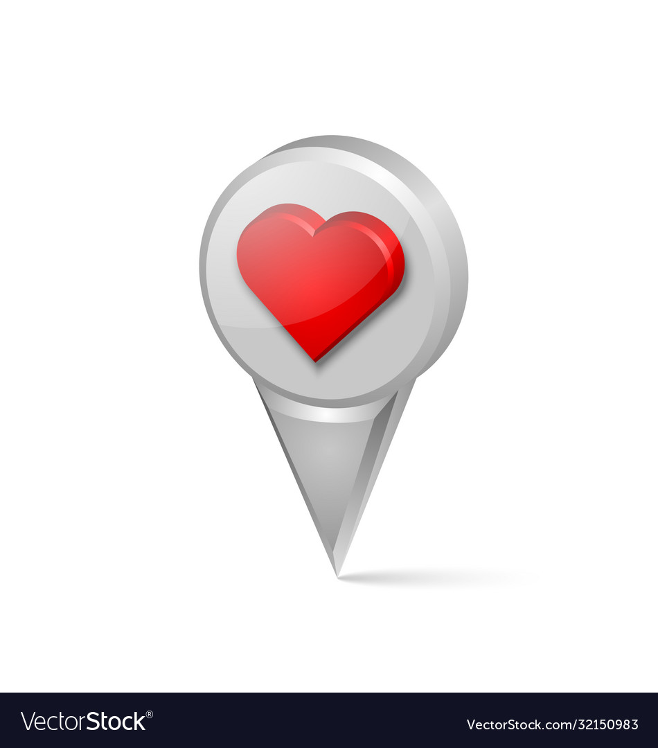 Heart pointer Royalty Free Vector Image - VectorStock