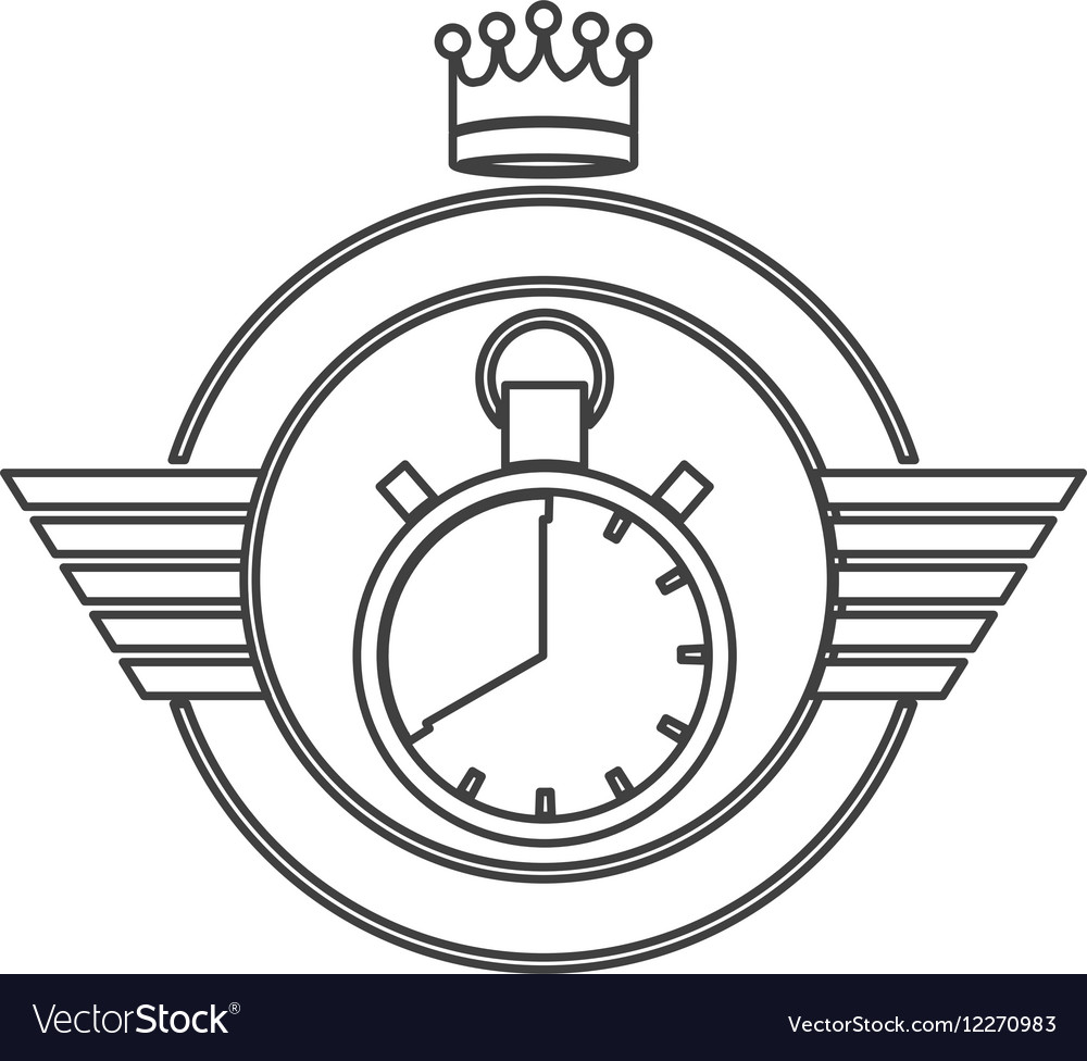 Isolated chronometer design Royalty Free Vector Image