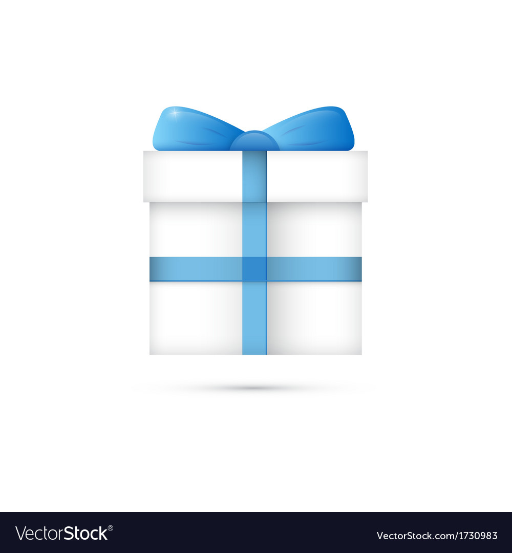 Present box gift box Royalty Free Vector Image