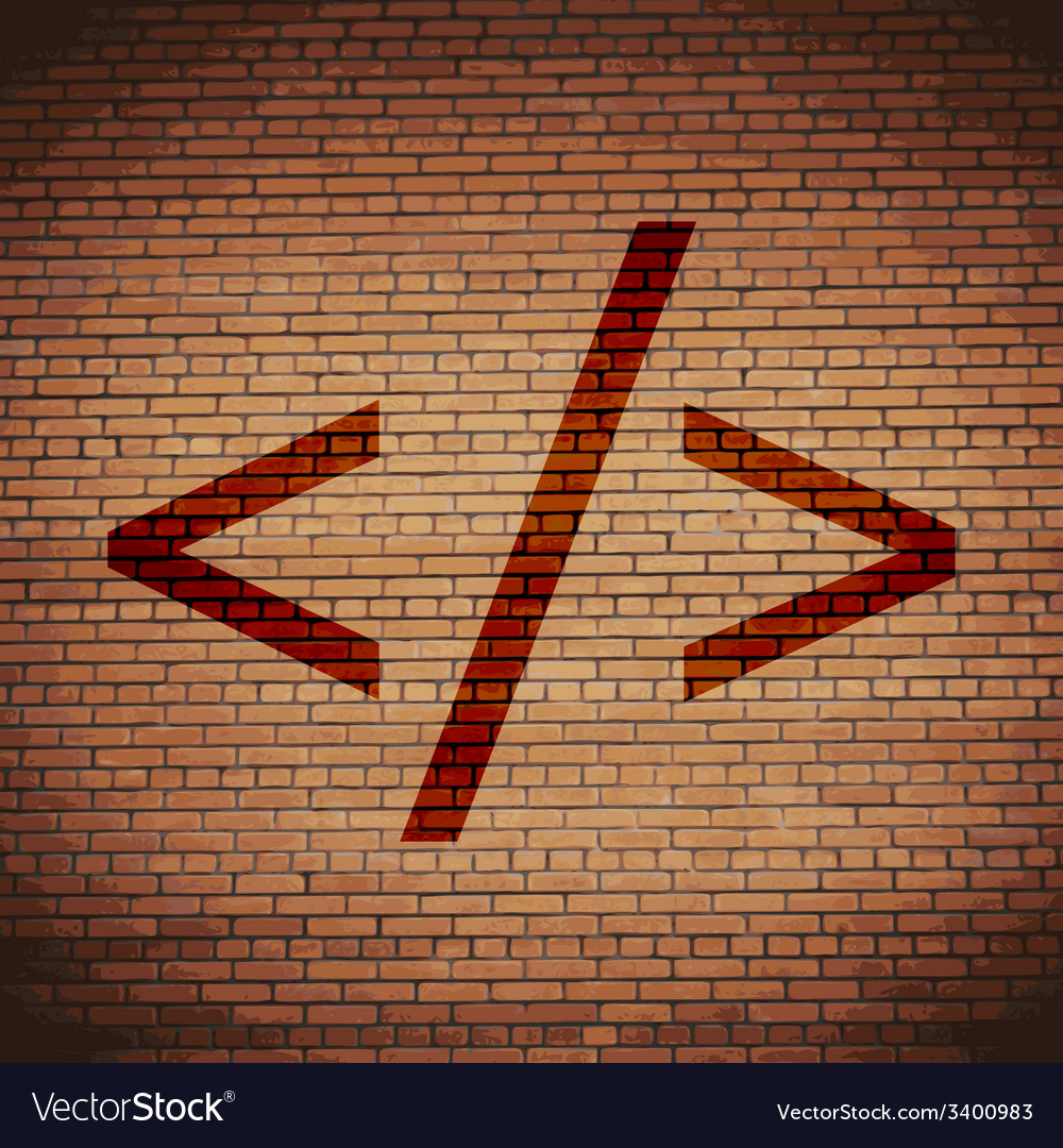 Programming code icon symbol flat modern web Vector Image Programming code icon symbol flat modern web Vector Image