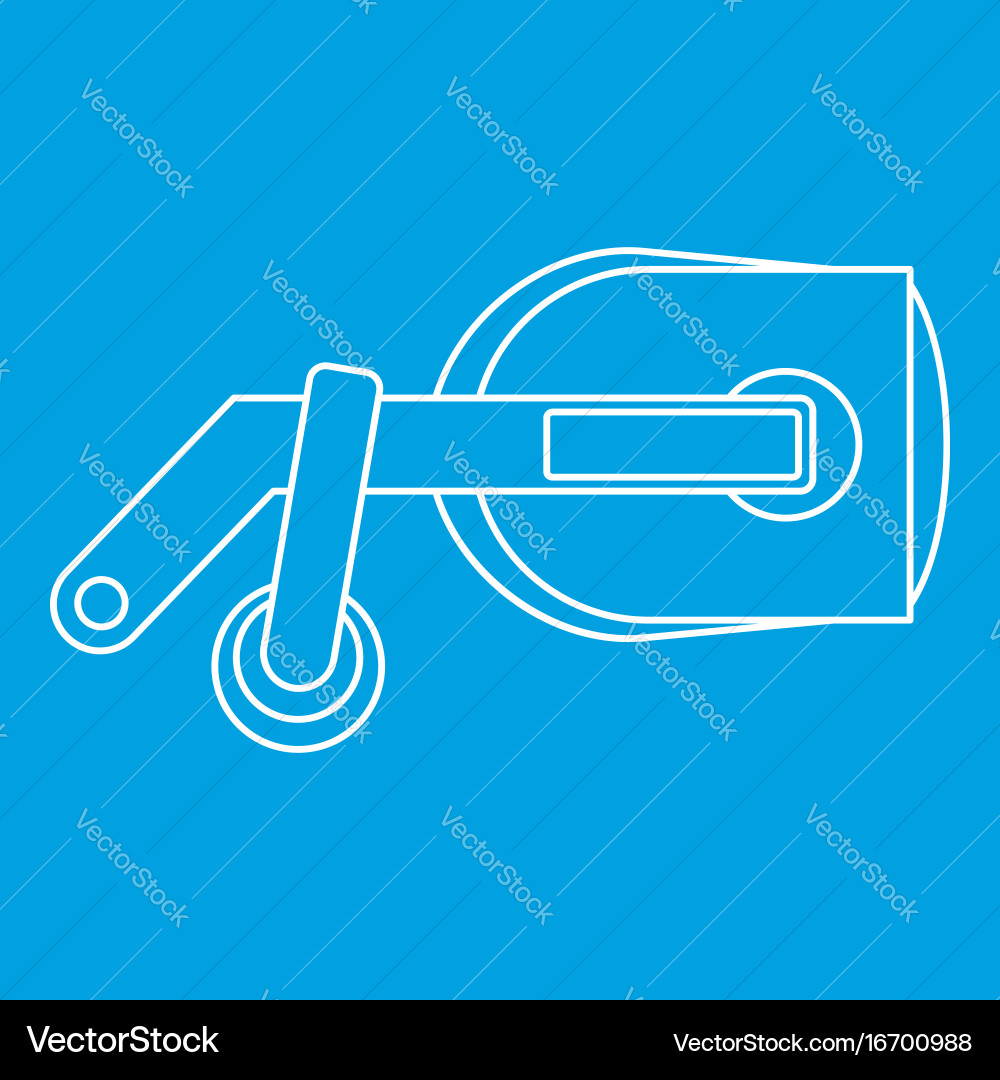 Game reality glasses icon outline style Royalty Free Vector