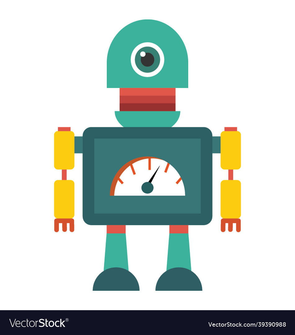 Robot machine Royalty Free Vector Image - VectorStock