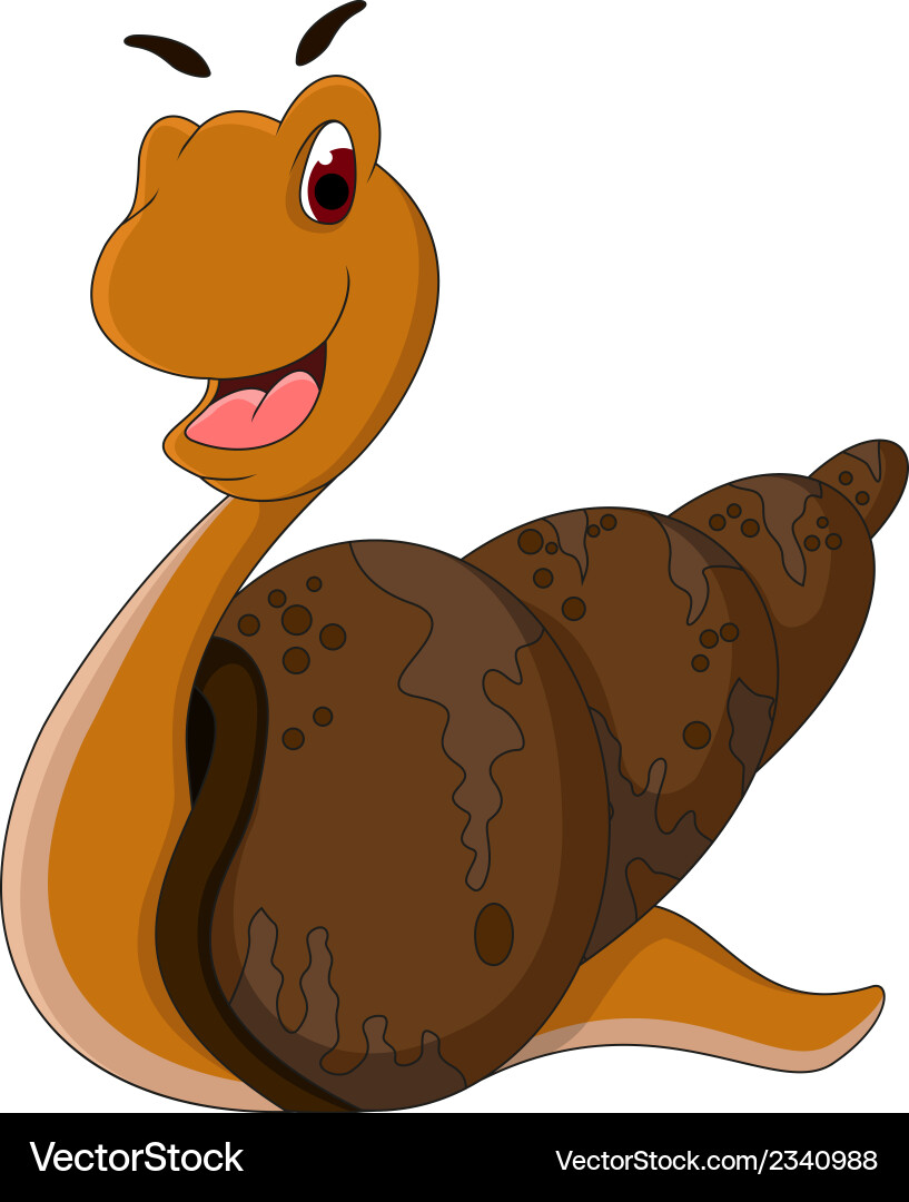 Snail cartoon for you design Royalty Free Vector Image