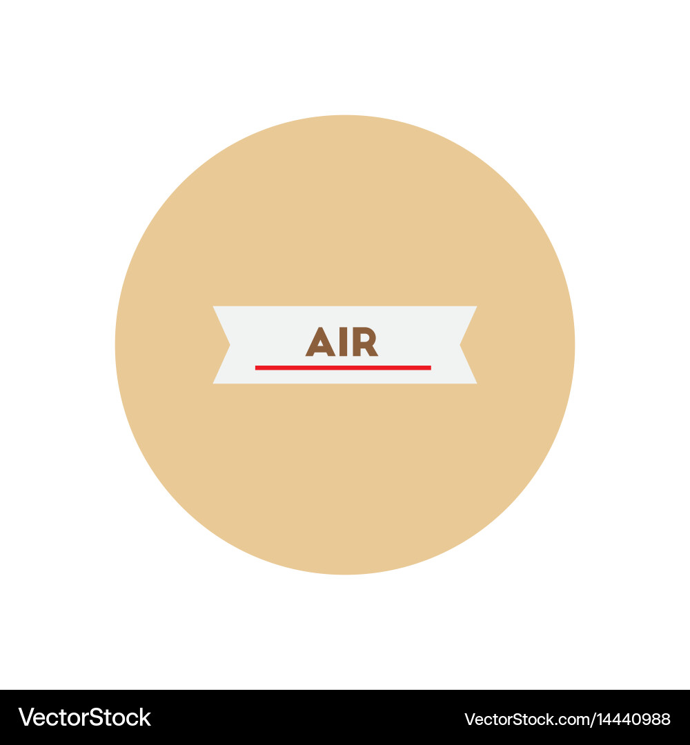 Stylish icon in color circle air element Vector Image