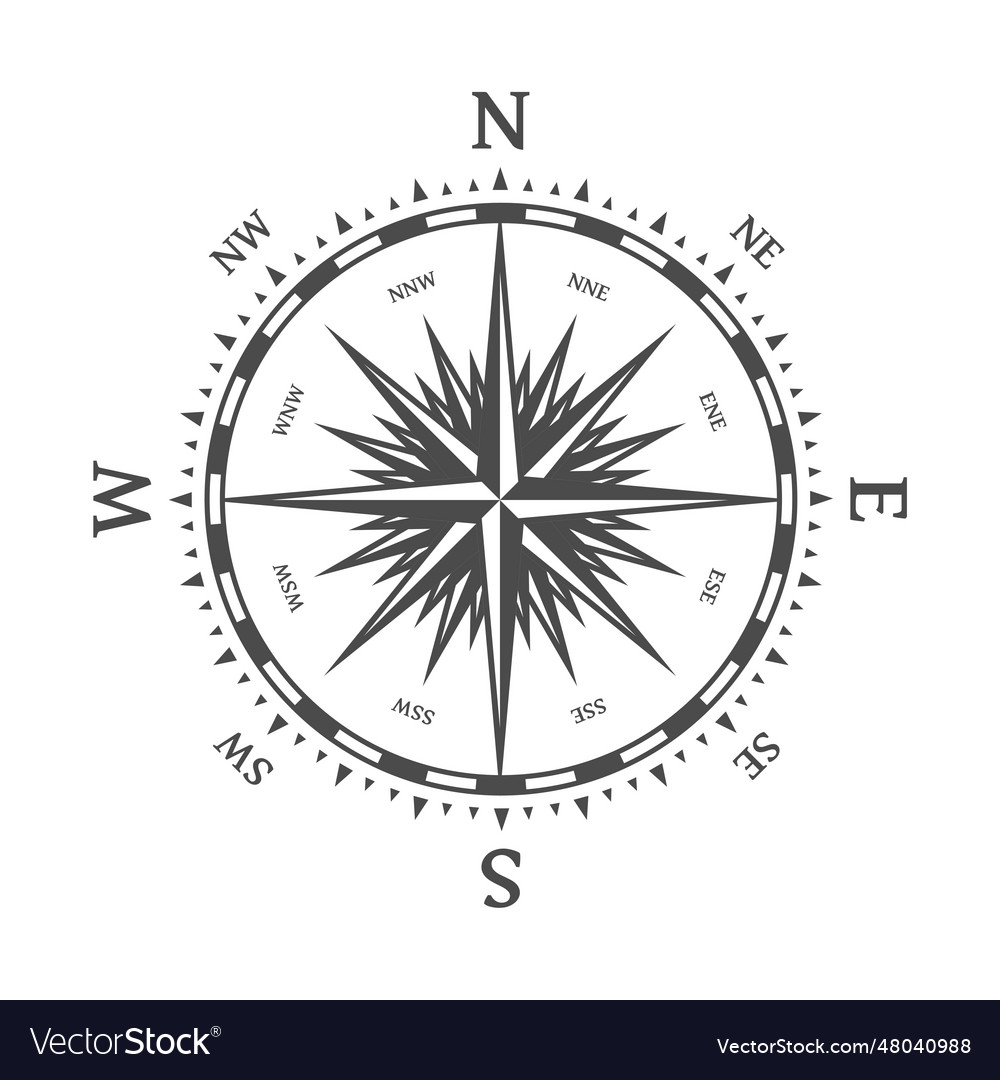 Wind roses Royalty Free Vector Image - VectorStock