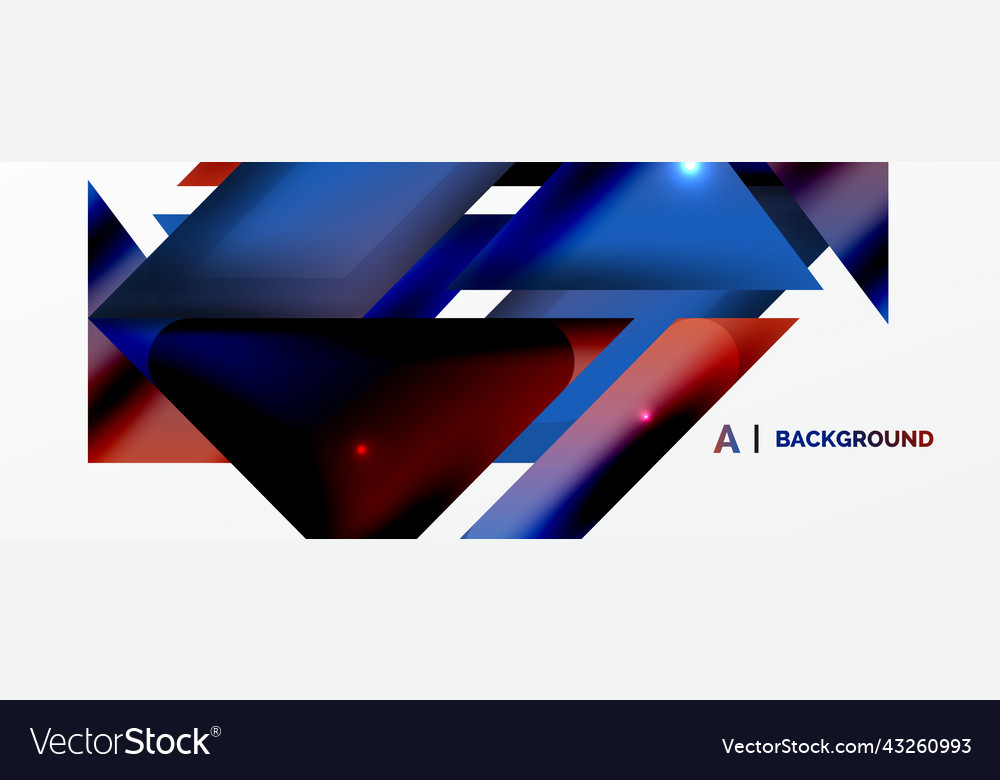 Abstract background simple color geometric shapes Vector Image