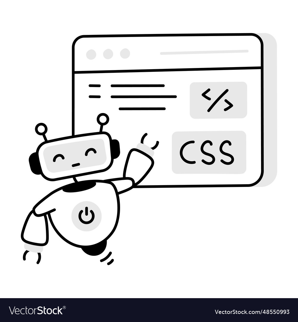 Ai coding Royalty Free Vector Image - VectorStock