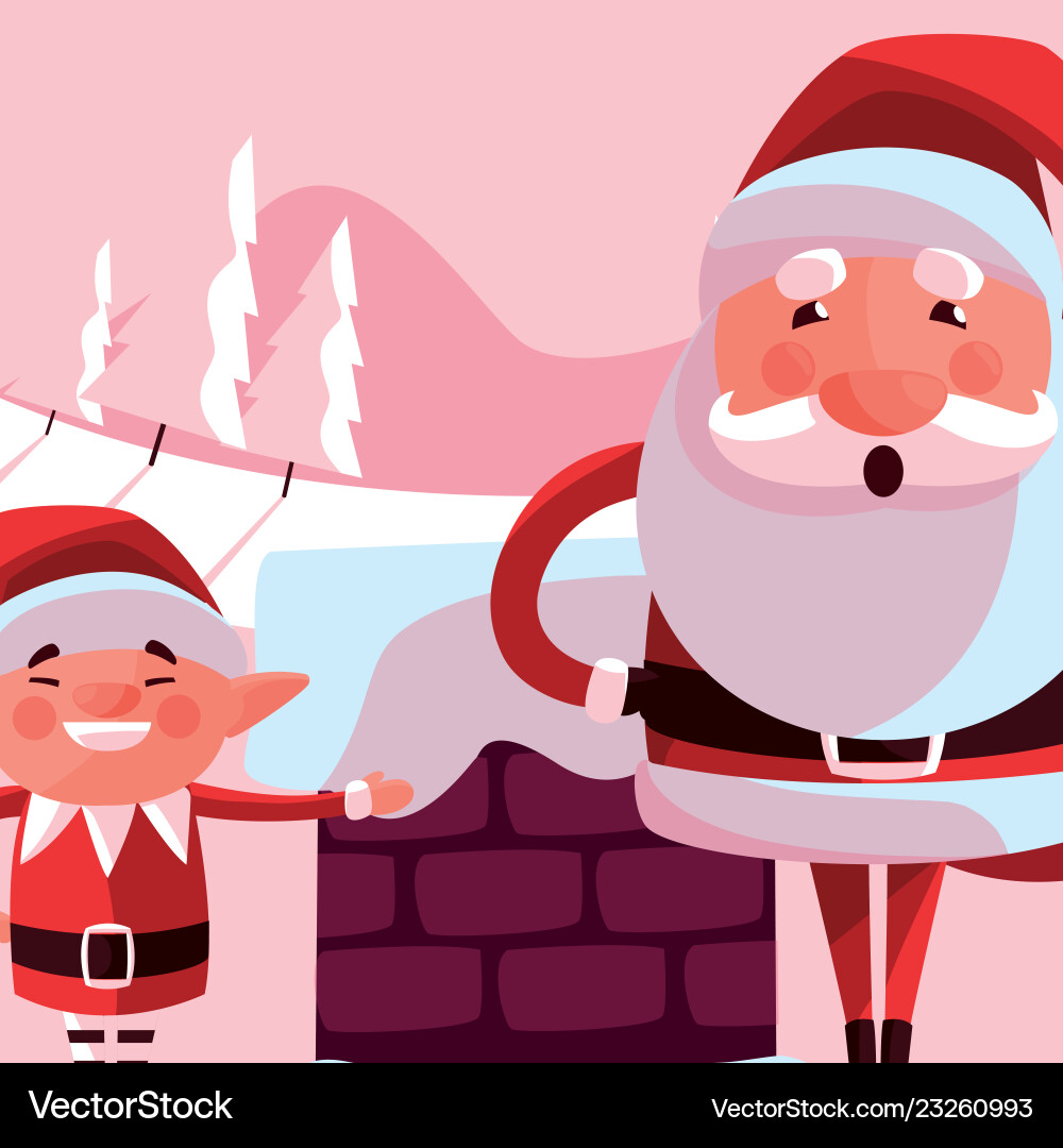 Christmas santa claus design Royalty Free Vector Image
