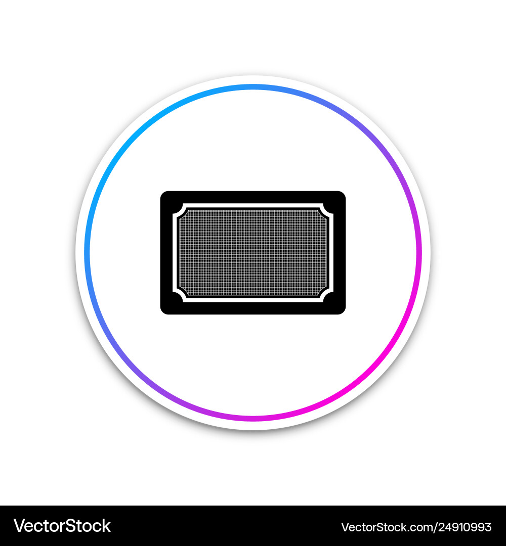 Doormat icon isolated on white background welcome Vector Image