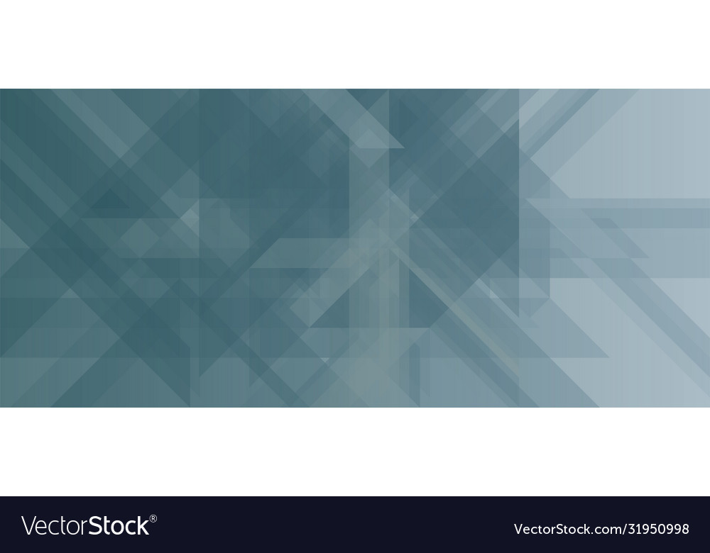 Abstract geometric banner with triangular pattern Vector Image