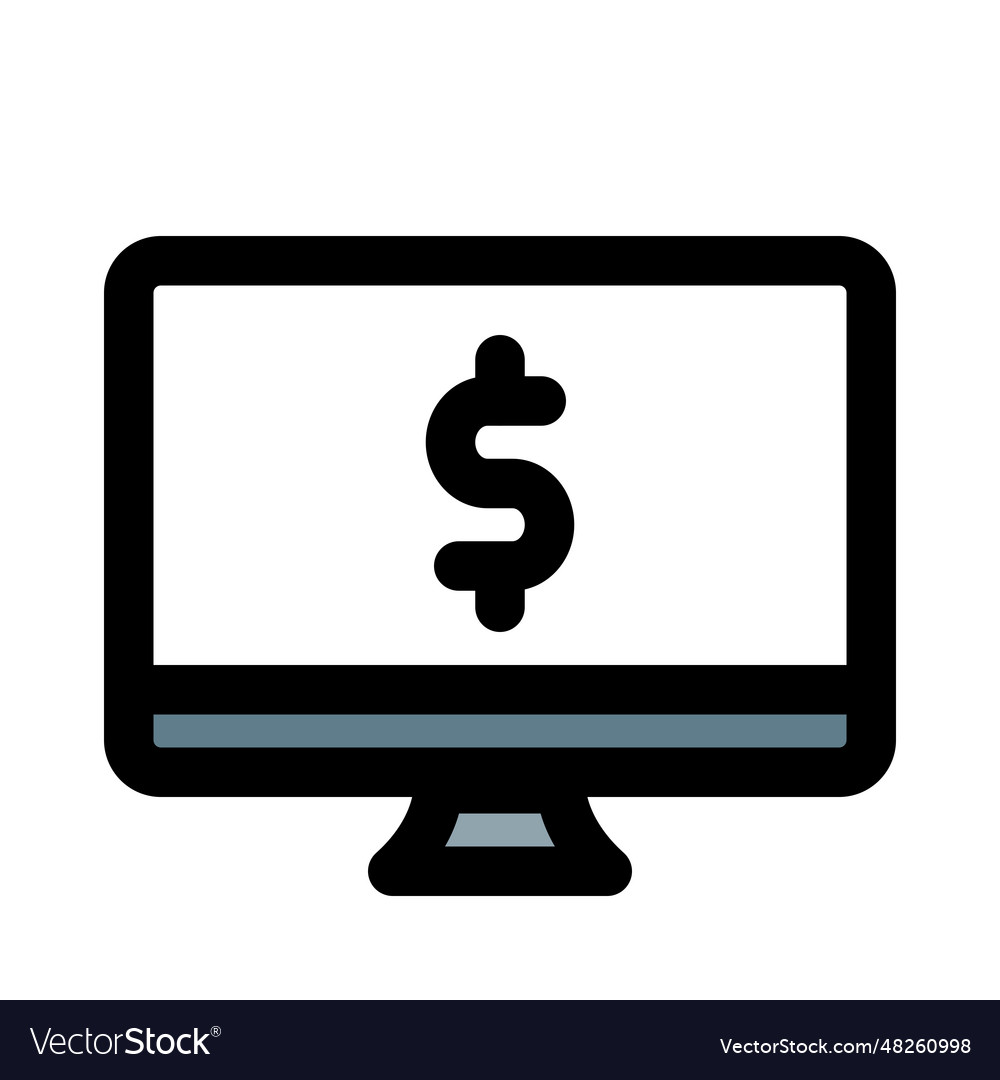 Billing receipt made through computer Royalty Free Vector