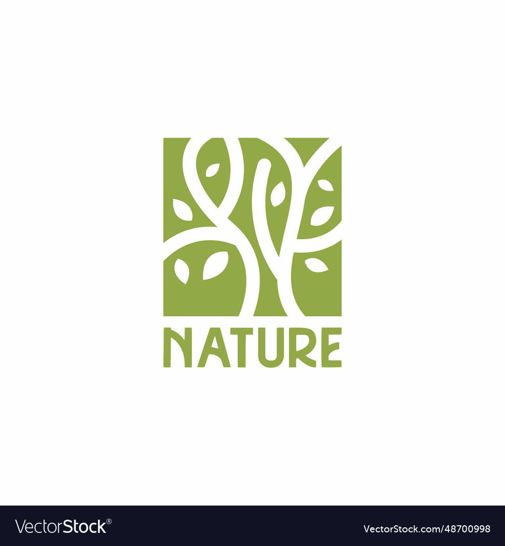 Botanic tree of life logo natural product plant Vector Image Botanic tree of life logo natural product plant Vector Image