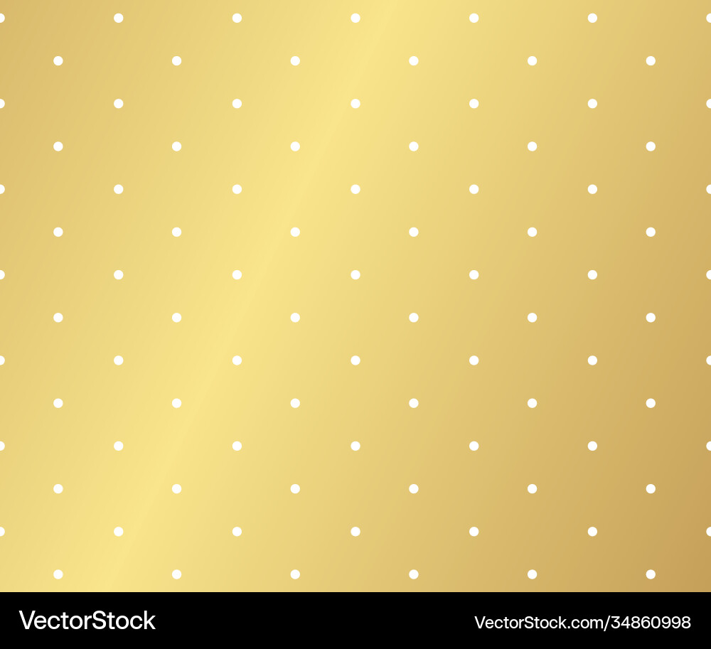 Gold polka dots pattern colorful holiday Vector Image