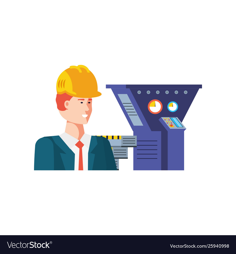 Isolated avatar professional worker design Vector Image