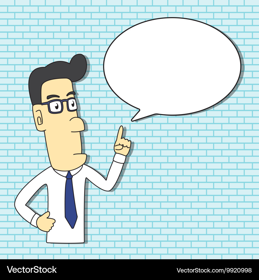 Male professional instructor cartoon character Vector Image