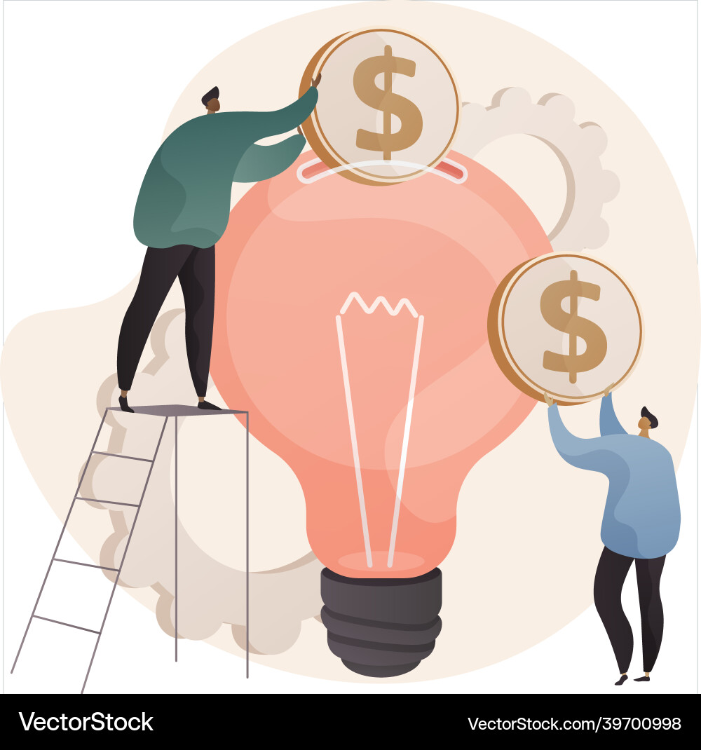 Venture investment abstract concept Royalty Free Vector