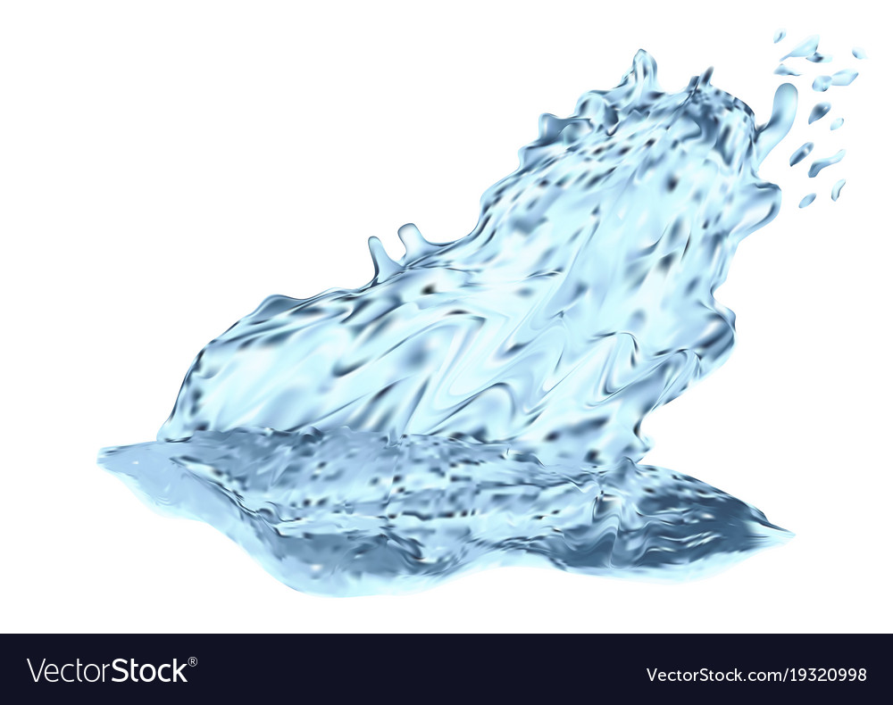 Water splash Royalty Free Vector Image - VectorStock