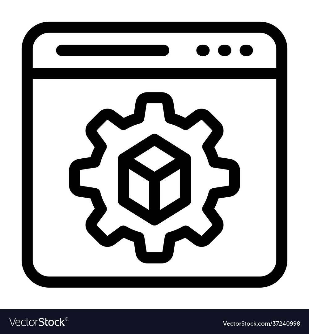 Web configuration Royalty Free Vector Image - VectorStock