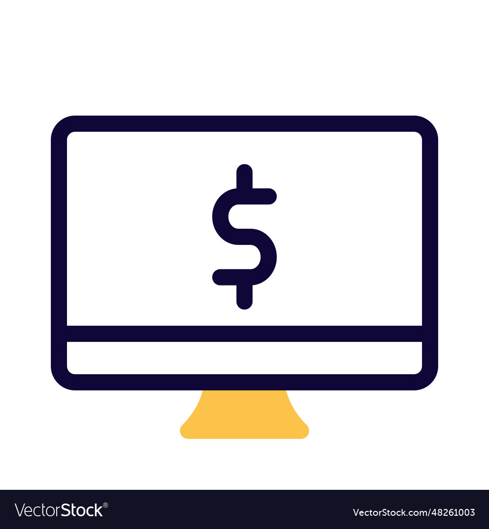 Billing receipt made through computer Royalty Free Vector